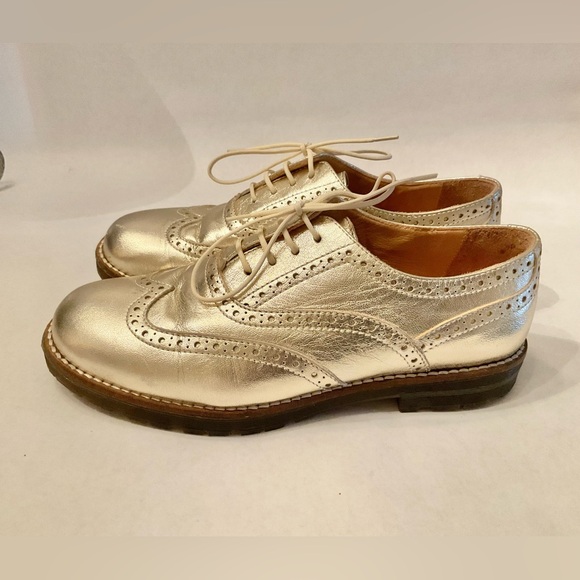 Il Gufo | Shoes | Italian Leather Gold Wingtip Brogues | Poshmark